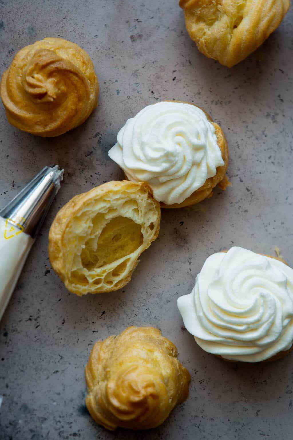 The Best Italian Cream Puffs with Vanilla Ricotta - Feeling Foodish