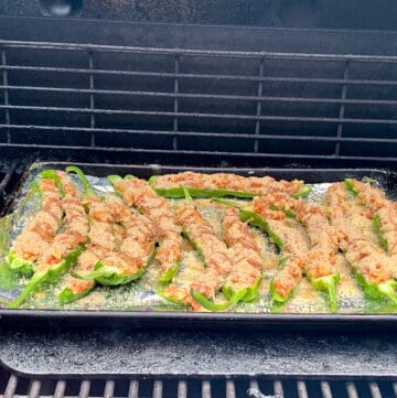 Stuffed Italian Long Hot Peppers (Sausage and Cheese) - Feeling Foodish