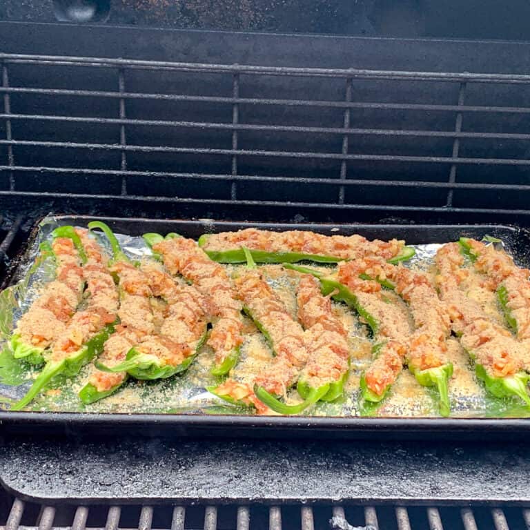 Stuffed Italian Long Hot Peppers (Sausage and Cheese) - Feeling Foodish