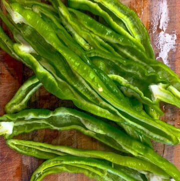 Stuffed Italian Long Hot Peppers (Sausage and Cheese) - Feeling Foodish