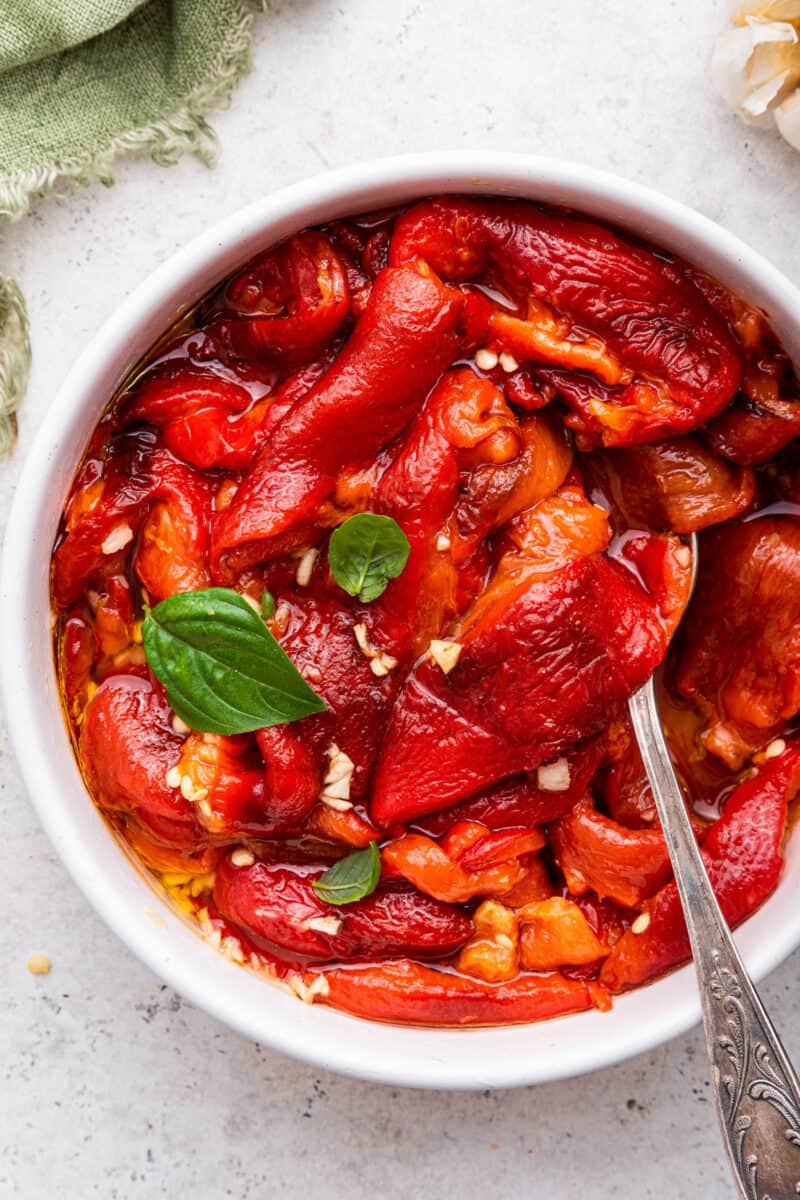 Roasted Red Peppers (Simple and Delicious)! - Feeling Foodish