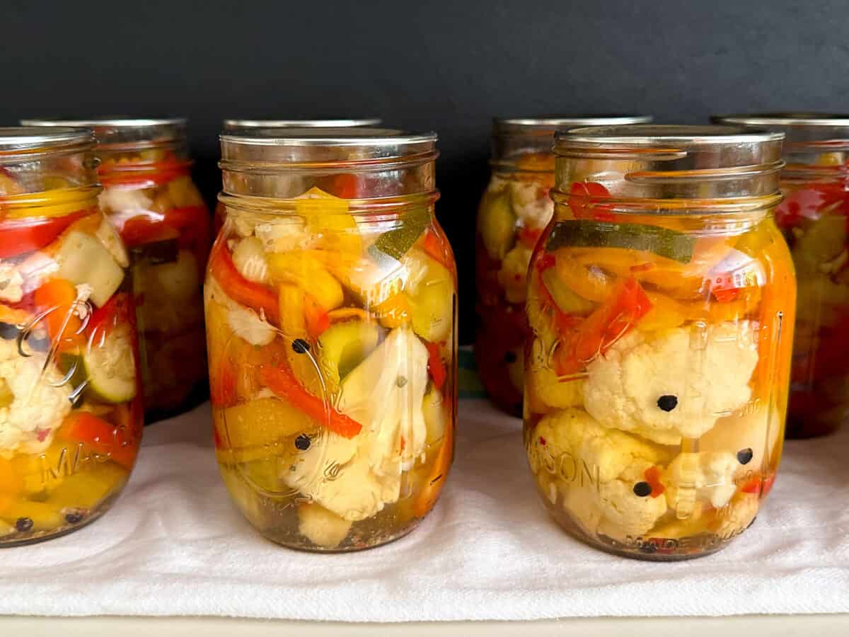 Ball Canning's Giardiniera - Feeling Foodish