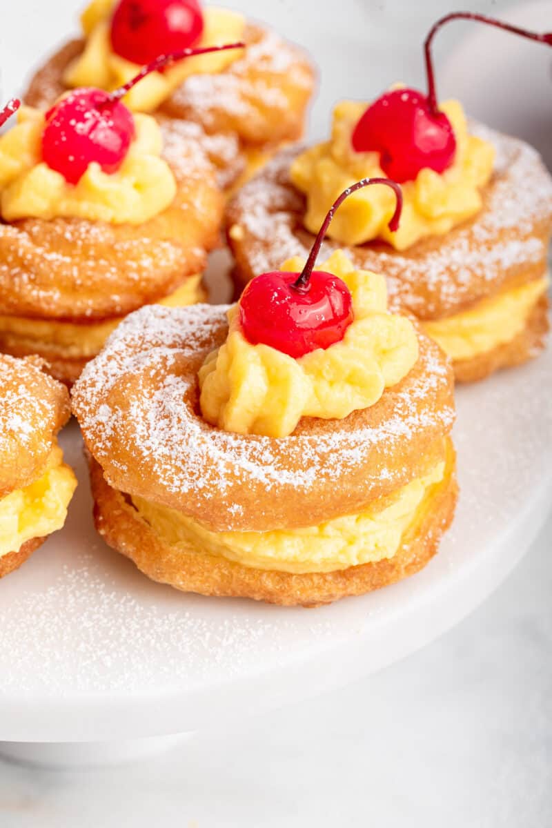 St Josephs Day Pastries (Zeppole di San Giuseppe) - Feeling Foodish