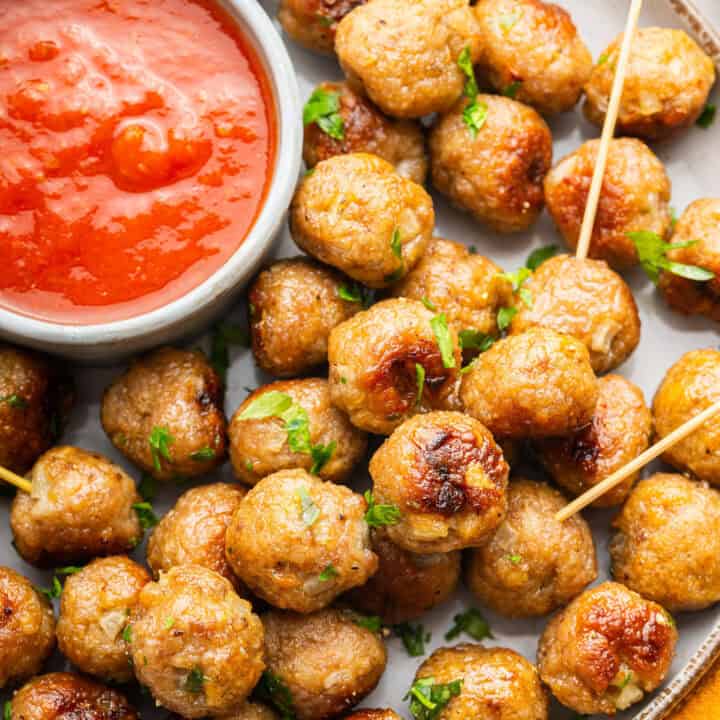 Perfect Mini Meatballs - Feeling Foodish