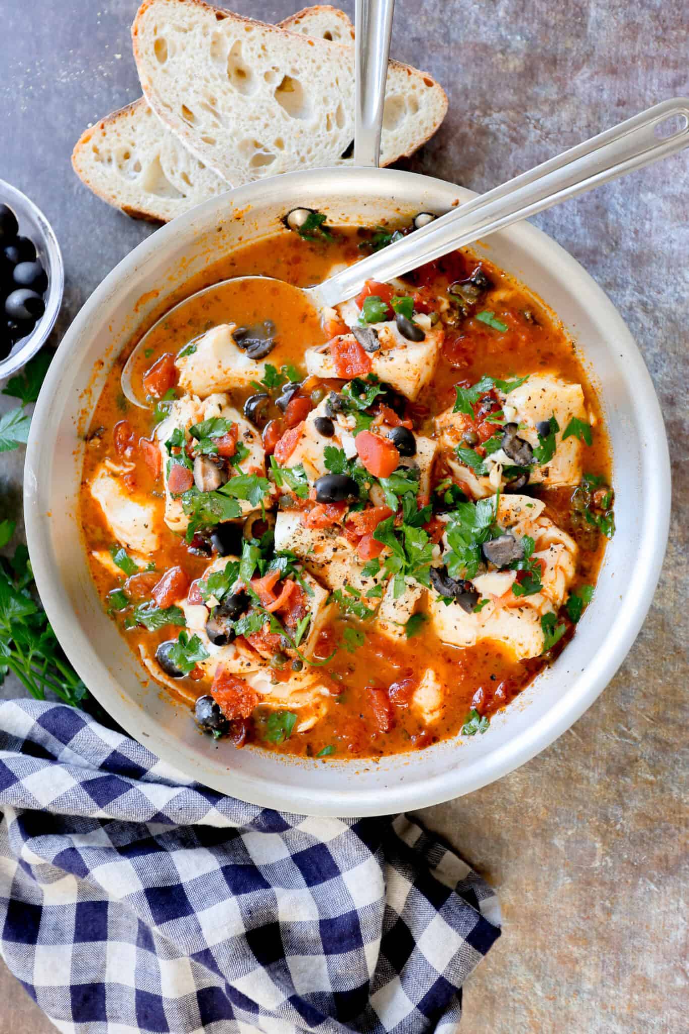 Merluzzo in Umido (Italian-Style Braised Cod) - Feeling Foodish