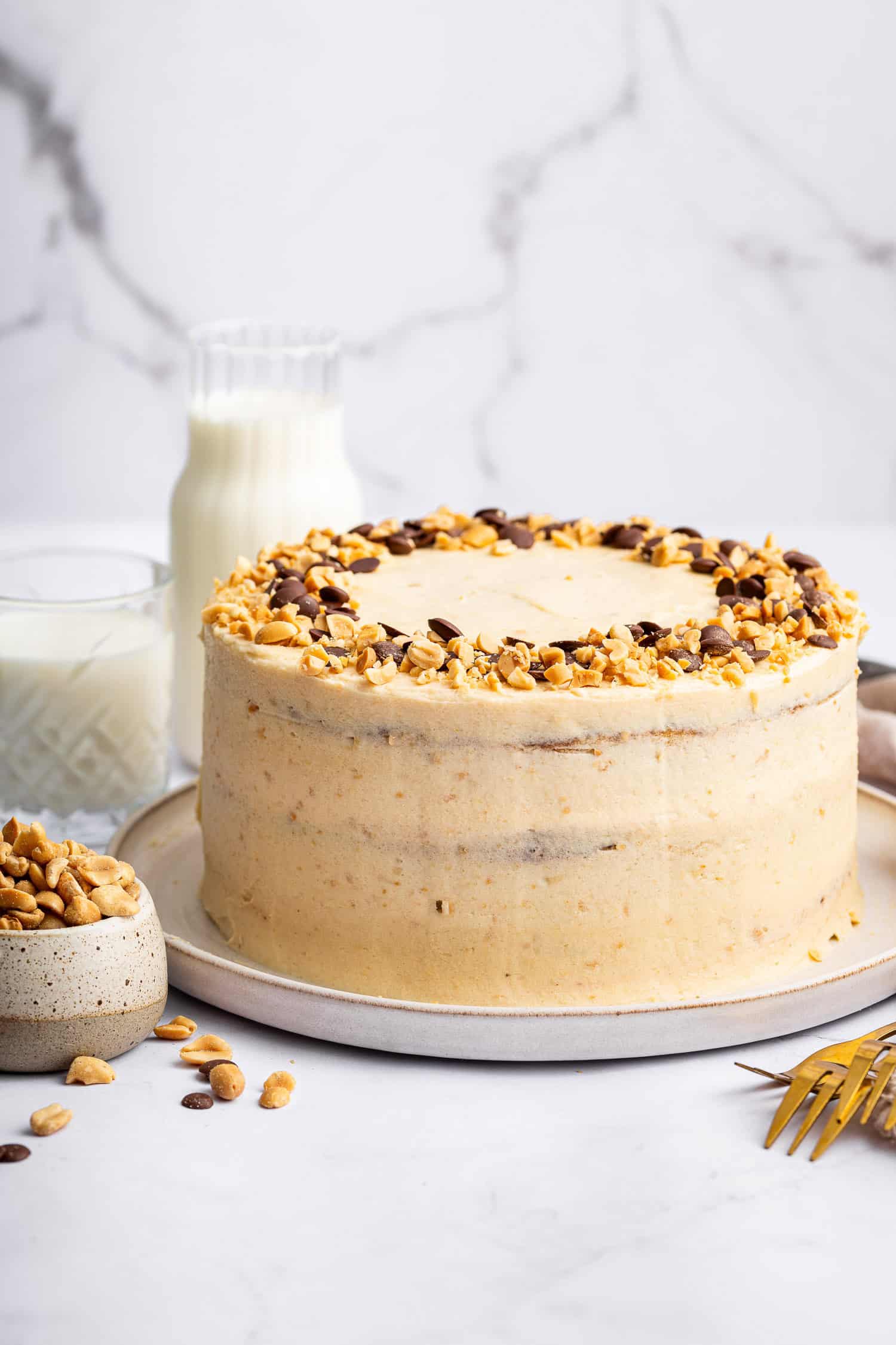Goober Cake (Peanut Butter Cake) - Feeling Foodish